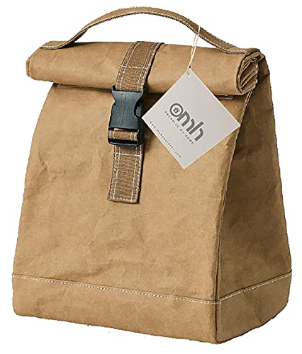 Roll Down Lunch Tote Bag (Brown)