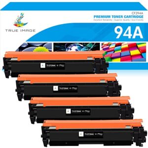 true image compatible toner cartridge replacement for hp 94a cf294a for hp pro m118dw mfp m148dw m148fdw m149fdw m148 m118 m149 printer ink (black 4 pack)