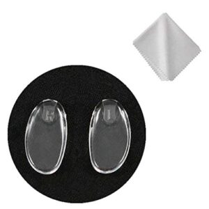 behline eyeglass nose pads replacement for silhouette frameless glasses eye glasses and eyewear frames,soft silicone plug in eye glasses parts push in nose piece,clear repair kit