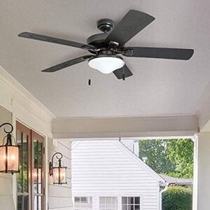 Honeywell Ceiling Fans Belmar 52 Inch Indoor Outdoor LED Light, Damp Rated, Five Blade, Bronze, 50512-01