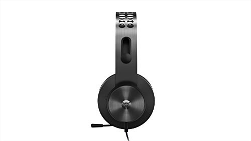 Lenovo Legion H500 PRO 7.1 Surround Sound Gaming Headset, Noise-Cancelling Mic, Memory Foam & PU Leather Earcups, Stainless Steel Headband, PC, PS4, Xbox One, Nintendo Switch, GXD0T69864, Black