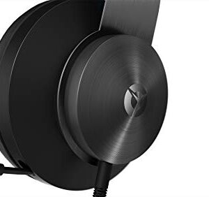 Lenovo Legion H500 PRO 7.1 Surround Sound Gaming Headset, Noise-Cancelling Mic, Memory Foam & PU Leather Earcups, Stainless Steel Headband, PC, PS4, Xbox One, Nintendo Switch, GXD0T69864, Black