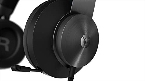 Lenovo Legion H500 PRO 7.1 Surround Sound Gaming Headset, Noise-Cancelling Mic, Memory Foam & PU Leather Earcups, Stainless Steel Headband, PC, PS4, Xbox One, Nintendo Switch, GXD0T69864, Black