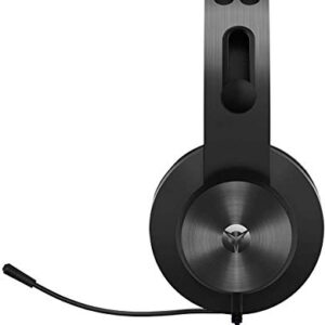 Lenovo Legion H500 PRO 7.1 Surround Sound Gaming Headset, Noise-Cancelling Mic, Memory Foam & PU Leather Earcups, Stainless Steel Headband, PC, PS4, Xbox One, Nintendo Switch, GXD0T69864, Black