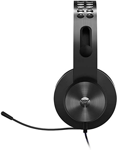 Lenovo Legion H500 PRO 7.1 Surround Sound Gaming Headset, Noise-Cancelling Mic, Memory Foam & PU Leather Earcups, Stainless Steel Headband, PC, PS4, Xbox One, Nintendo Switch, GXD0T69864, Black