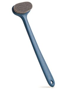 surlees 2.0 plus - back scrubber for shower for men women elderly, bath brush, body brush (15'', blue)