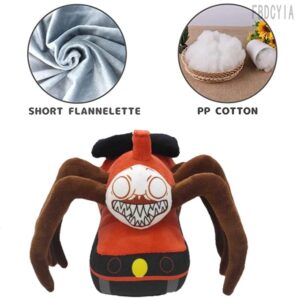 FBDCYIA Choo Choo Charles Plush Toy,8.7Inch Charles Spider Train Doll,Gift for Kids Fans,Choo Choo Train Toy Spider Stuffed Animal (Red Style 1)