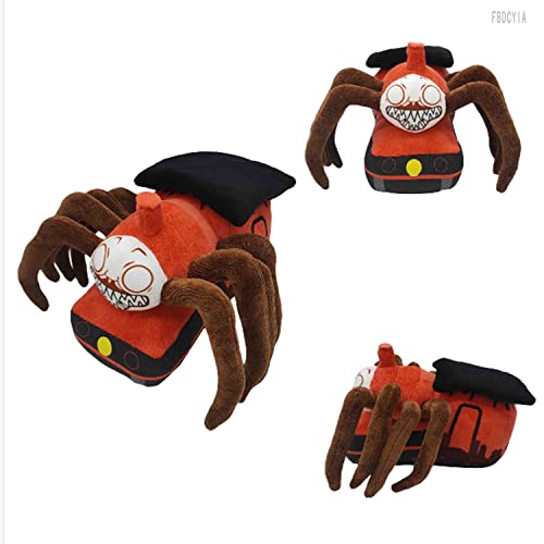 FBDCYIA Choo Choo Charles Plush Toy,8.7Inch Charles Spider Train Doll,Gift for Kids Fans,Choo Choo Train Toy Spider Stuffed Animal (Red Style 1)