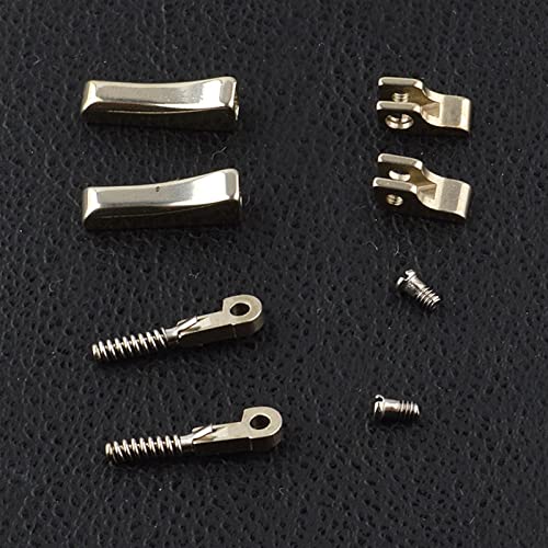 Wengqqz 5 Pack Glasses Hinges, Glasses Flexible Spring Hinges with Box, Glasses Broken Spring Replacement Repair Parts (Size : 2.1mm)