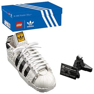 lego adidas originals superstar 10282 building kit; build and display the iconic sneaker; new 2021 (731 pieces)