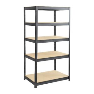 safco 6247bl shelving unit, 36 x 24, black