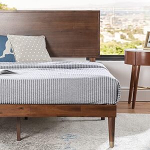 ZINUS Raymond Wood Platform Bed Frame with Adjustable Wood Headboard / Solid Wood Foundation / Wood Slat Support / No Box Spring Needed / Easy Assembly, Queen