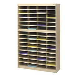 safco products 9231tsr e-z stor literature organizer, 60 letter size compartments, tropic sand