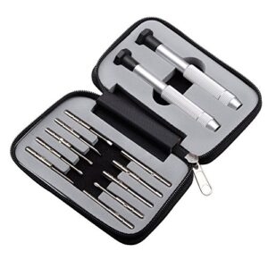 pocket precision screwdriver set, pasway 12-pieces diy mini precision screwdriver nutdriver repair tool kit for watch mobile pocket clock eyeglass glasses electronics