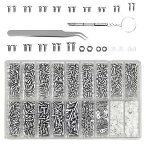 1000 pieces eyeglasses repair kit include nose pads micro screwdriver screws nut washer eye glass repairing tool for eyewear spectacles