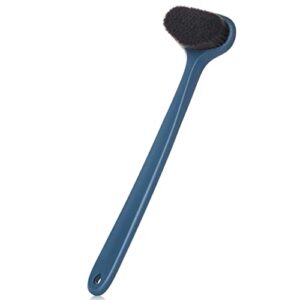 slick- back scrubber for shower, 14.3”, back brush long handle for shower, back brush, back brushes for showering, shower back brush, back shower scrubber, bath back brush long handle for shower