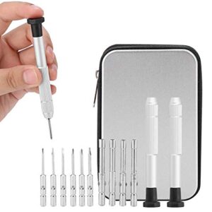 eyeglass repair tool kit, 12pcs precision screwdriver set, professional mini screwdriver repair tools for eyeglass glasses watch cellphone electronic toys computer jewelry