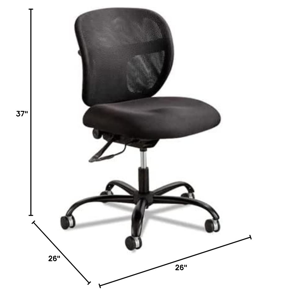 Safco 3397BV Chair, 26d x 26w x 37h, Black Vinyl