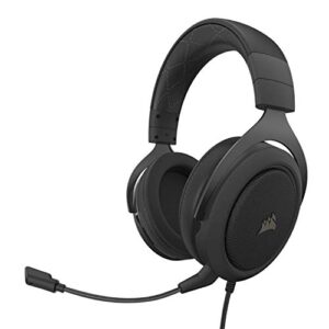 corsair hs60 pro - 7.1 virtual surround sound gaming headset with usb dac - works with pc, xbox series x, xbox series s, xbox one, ps5, ps4, and nintendo switch - carbon (ca-9011213-na)