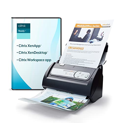 Plustek SmartOffice PS286 Plus Document Scanner for PC and Mac, Twain Support and Citrix Ready