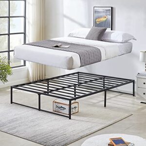 VECELO 14" Platform Bed Frame/Mattress Foundation/No Box Spring needed/Steel Slat Support (Full Size), Black