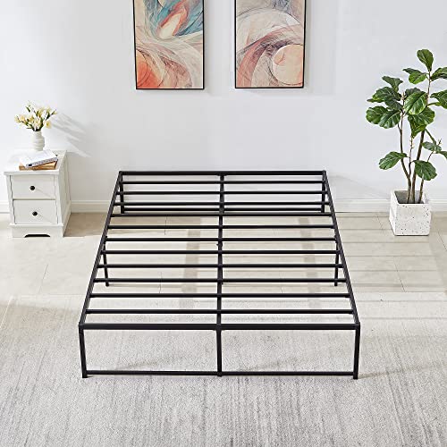 VECELO 14" Platform Bed Frame/Mattress Foundation/No Box Spring needed/Steel Slat Support (Full Size), Black