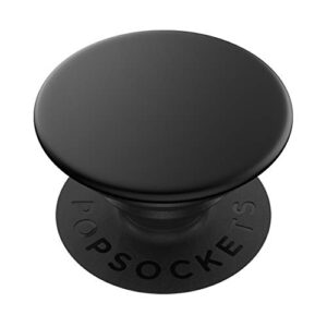 popsockets: phone grip with expanding kickstand, pop socket for phone - aluminum black