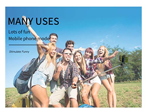 Portable Selfie Stick, Handheld Phone Tripod Stand with Detachable Wireless Remote, Selfie Stick Tripod for iPhone 14 13 12 11 pro Xs Max Xr X 8 7 Plus, Android Moto Samsung Google Smartphone, More