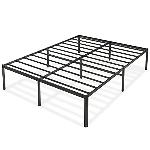 BedStory 16 Inch Queen Size Bed Frame - Heavy Duty Metal Platform Bed Frame - Easy Assembly, No Box Spring Needed - Curved Bed Legs Design to Avoid Injury - Supports Up to 2500 Lbs