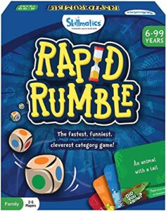 skillmatics board game - rapid rumble, educational and clever category game, gifts for kids, teens & adults