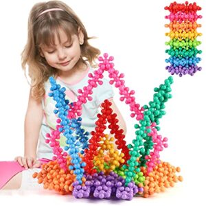 tomyou 200 pieces building blocks kids stem toys educational building toys discs sets interlocking solid plastic for preschool kids boys and girls aged 3+, safe material creativity kids toys