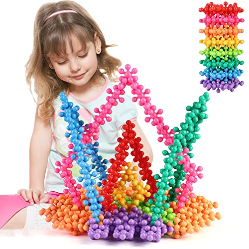 TOMYOU 200 Pieces Building Blocks Kids STEM Toys Educational Building Toys Discs Sets Interlocking Solid Plastic for Preschool Kids Boys and Girls Aged 3+, Safe Material Creativity Kids Toys