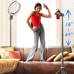 [Newest] 62" Selfie Stick Tripod with Remote - Kaiess Tripod for iPhone, High Strength Legs & Extendable Tube Tripod Stand, Fit for iPhone 14 Pro Max/14 Pro/13 Pro Max/Samsung S22/Camera/GoPro