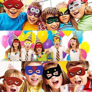 Superhero Masks Party Favors for Kid, 35 Pieces Superhero Cosplay Masks for Birthday Party, Superhero Party Masks Children Masquerade Cosplay Eye Masks