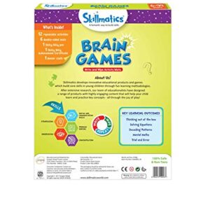 Skillmatics Educational Game - Brain Games, Reusable Activity Mats with Dry Erase Marker, Gifts, Travel Toy, Ages 6 and Up