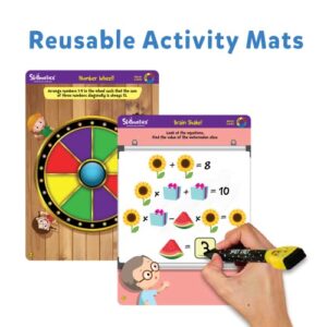 Skillmatics Educational Game - Brain Games, Reusable Activity Mats with Dry Erase Marker, Gifts, Travel Toy, Ages 6 and Up