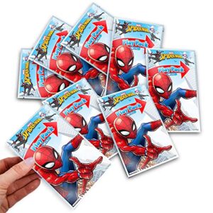 Bendon Mini Play Packs, Each with Mini Coloring Book, 2 Mini Crayons, and a Sticker,10-Pack (Spider-Man)