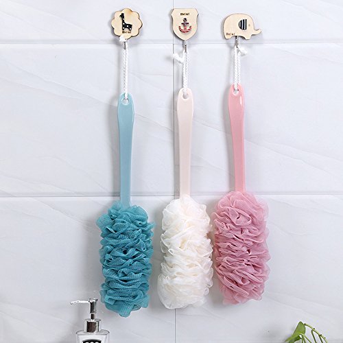 Arswin Back Scrubber for Shower,Loofah Long Handle Bath Body Brush,Soft Nylon Mesh Sponge for Shower,Loofah On a Stick for Men Women,Exfoliating Scrub Cleaning Luffa for Elderly