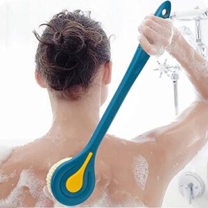 Arswin Back Scrubber for Shower with Soft Bristles, Long Handle Shower Brush Improve Skin's Health,Bath Body Brush for Men Women Elderly,Body Exfoliator for Wet or Dry Brushing