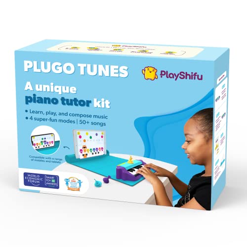 Plugo Tunes by PlayShifu - Piano Learning Kit | Musical STEAM Toy for Ages 4-10 - Music Instruments Gift for Boys & Girls (Works with iPads, iPhones, Samsung tabs/Phones, Kindle Fire)