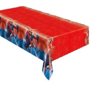 Unique Spiderman Birthday Party Supplies Bundle Includes Plastic Table Covers - 2 Count