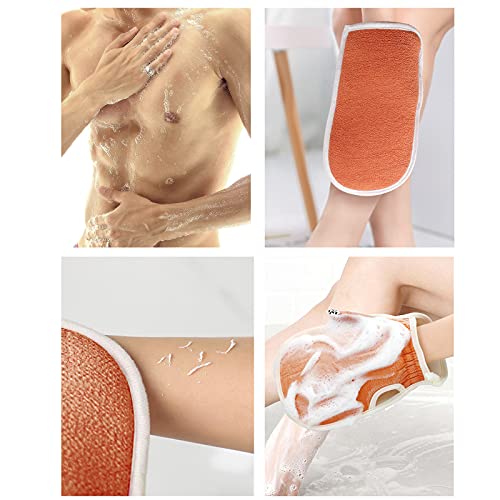 Exfoliating Back Scrubber for Shower,Back Washer For Shower with Korean Exfoliating Gloves Mitt for Body Cleansing,Exfoliating Body Scrubber for Men and Women