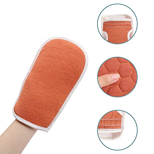 Exfoliating Back Scrubber for Shower,Back Washer For Shower with Korean Exfoliating Gloves Mitt for Body Cleansing,Exfoliating Body Scrubber for Men and Women