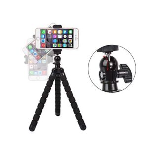 Phone Mini Tripod, Ruittos Premium Flexible Mobile Phone Tripod Stand Compatible with iPhone Samsung Go Pro, Small Digital Camera,