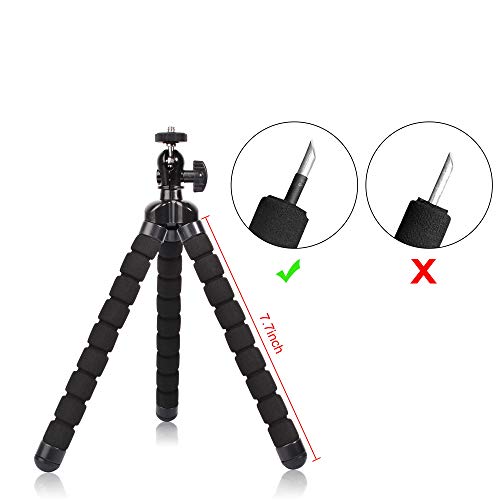 Phone Mini Tripod, Ruittos Premium Flexible Mobile Phone Tripod Stand Compatible with iPhone Samsung Go Pro, Small Digital Camera,