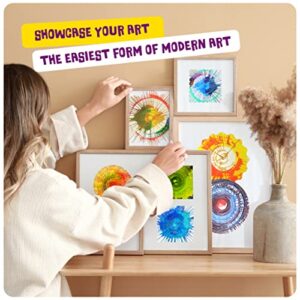 Spin Art Machine Kit - Paint Spiral Station Center - Kids Arts & Crafts Toys for Girls & Boys of All Ages - Cool Girl Gifts - Motorized Spinner Craft Workstation - Kid Gift Ideas