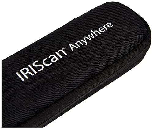 IRIS 458934 IRIScan Anywhere 5 Wireless Mobile Scanner Hard Protective Travel Case Carrying Bag Black