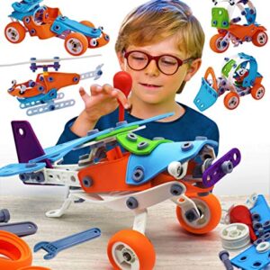 Building Toys STEM Toys for 6 7 8 9 10 Year Old Boys Gifts Educational Building Toys for Boys Age 6-8 Year Old Boy Best Birthday Toys for Kids 5-7 Building Toys for Boys 8-12 Engineering Building Kit