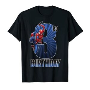 Marvel Spider-Man Swinging 3rd Birthday Graphic T-Shirt