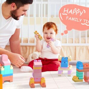 Soft Building Block Sets for Kids Aged 18 months to 6 years old.Top STEM Building Blocks for preschool.Large Construction Block Toys for Toddler to Improve Imagination、Creativity、Hands-on Ability